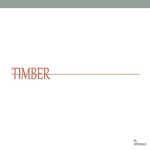 Timber | PPT