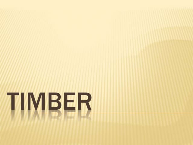 Wood defects-shakes and pitch pocket | PPTX