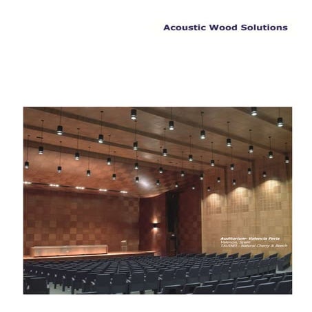 Timber acoustic panels | PDF