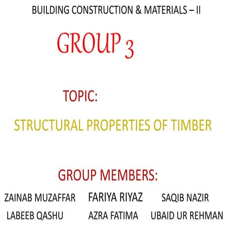 Timber structures | PPTX