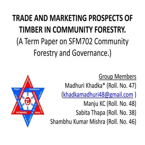 Timber trade | PPTX