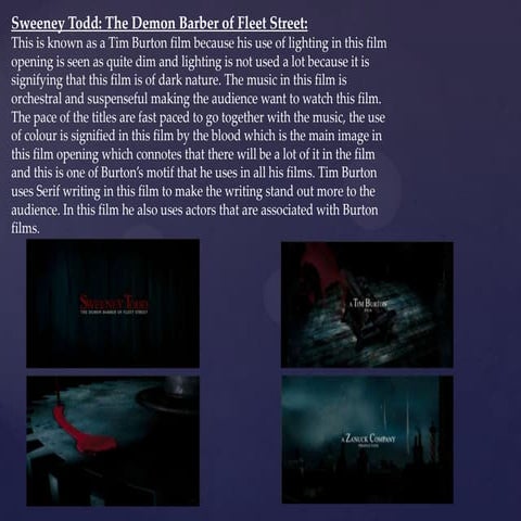 Tim burton analysis | PPTX