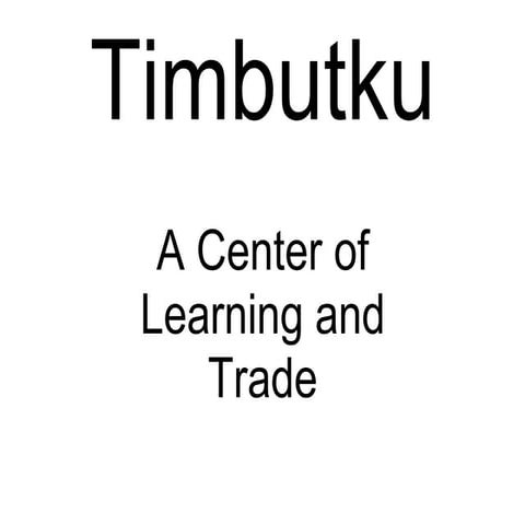 Timbutku | PPT