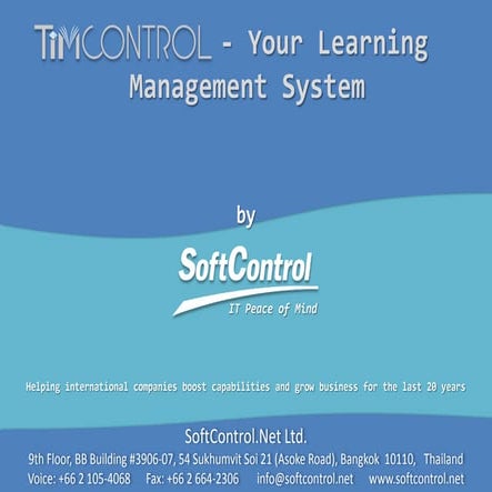 Learning Management System (LMS) - TIMControl | PPT