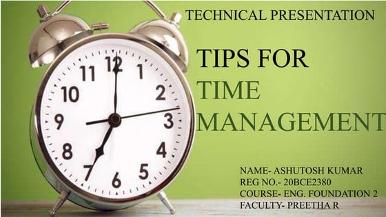 Time Management Presentation | PPT