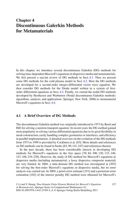 Time Domain Finite Element Methods For Maxwells Equations In