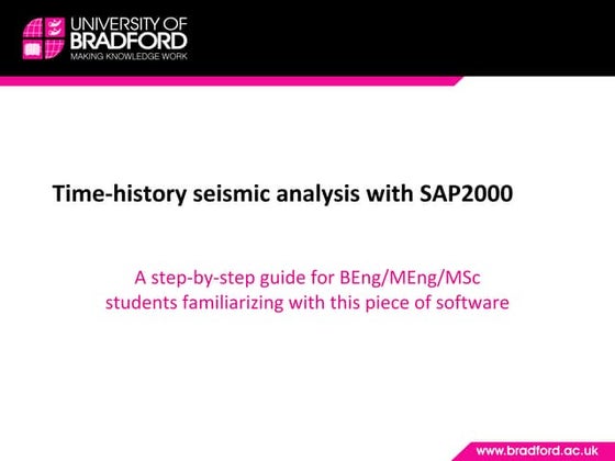Non linear sttic analysis sap2000 | PDF