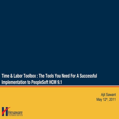 Time And Labor Overview | PPT