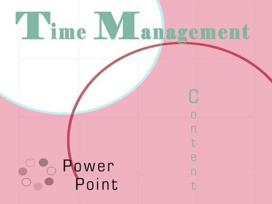 TIME MANAGEMENT POWERPOINT | PPT