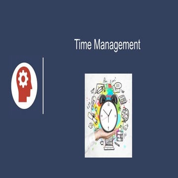 time-management (how to optimize your time) | PPT
