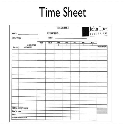 Time Sheet | PPT