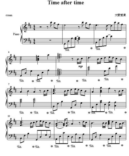 Music sheet piano ennio morricone cinema paradiso | PDF
