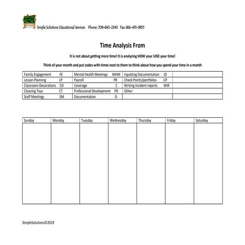 Time analysis form2019 | PDF