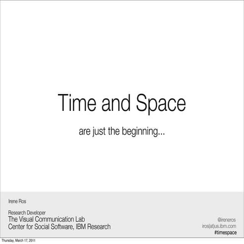 Time Traveling: Interfaces for Geotemporal Visualization | PDF