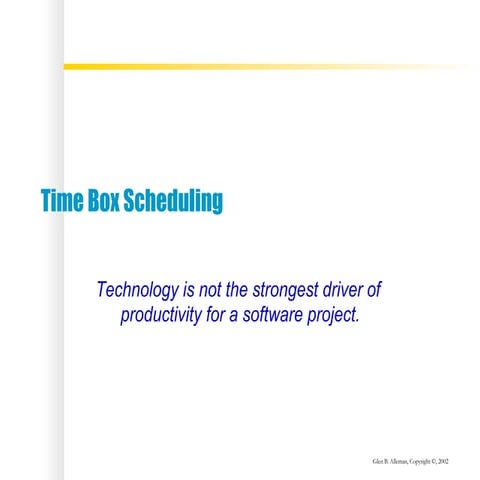 Time box scheduling | PPT