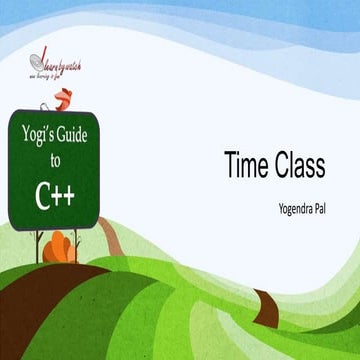 Write a Time Class in C++ | PPTX