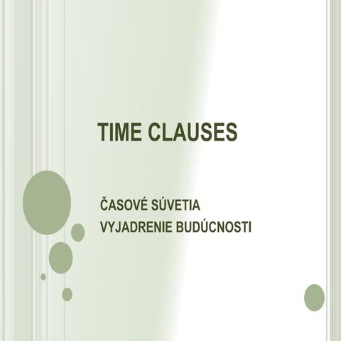 Time clauses | PPT