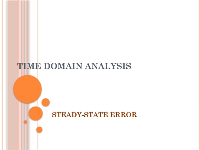 Lecture 12 ME 176 6 Steady State Error | PDF