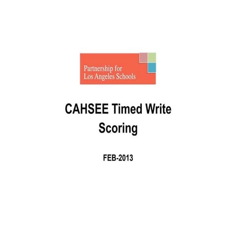 Timed writing calibration #2 | PPTX