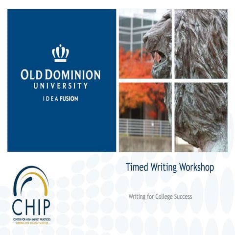 Timed Writing PowerPoint - ODU WCS | PPTX