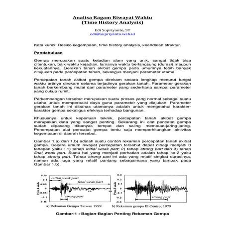 Time history analysis | PDF