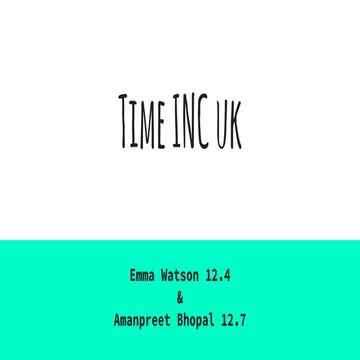 Time inc uk | PPT