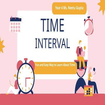 Time Elapsed & Interval time Noation YEar 4 | PPTX