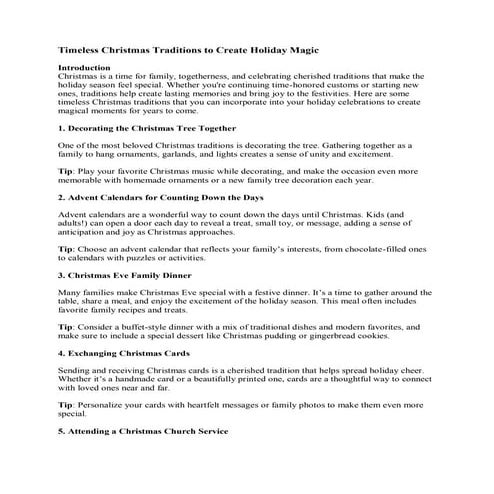 Timeless Christmas Traditions to Create Holiday Magic.pdf