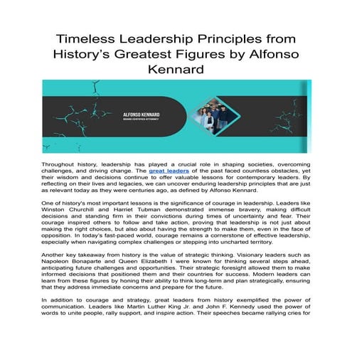 Timeless Leadership Principles from History’s Greatest Figures by ...