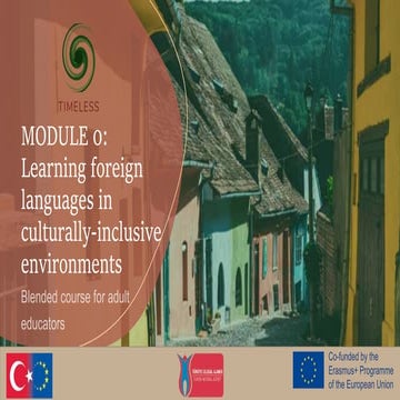 Timeless Project: Learning foreign languages in culturally-inclusive ...