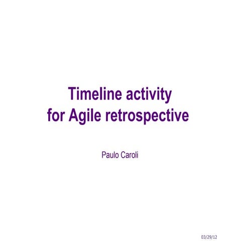 Timeline activity | PPT