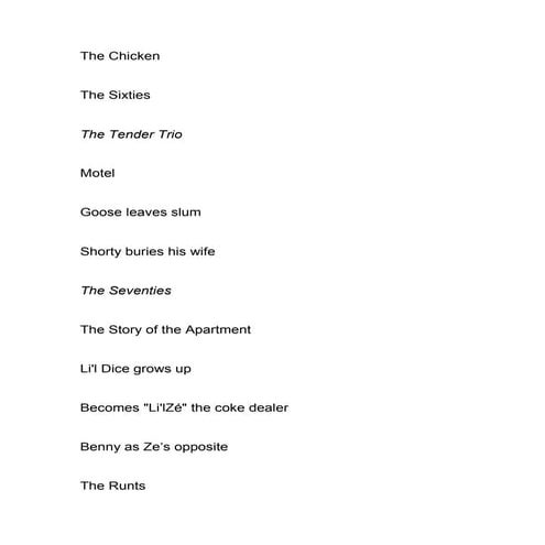 City of God - Characters | PPTX
