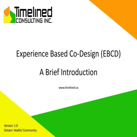 Experience based co design EBCD | PPT