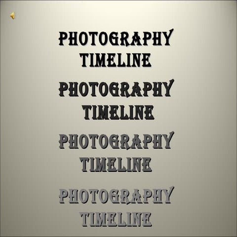 Timeline of photography | PPTX