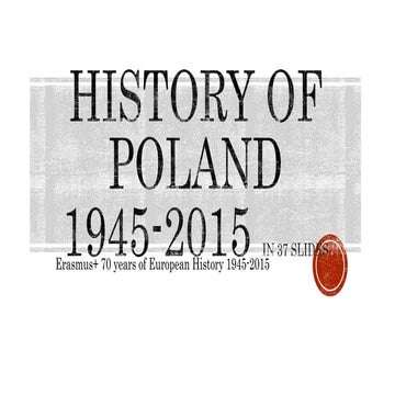 Timeline history of poland | PPTX