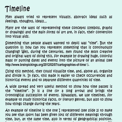 Timeline, how to represent time, by monica de vincentis | PPT