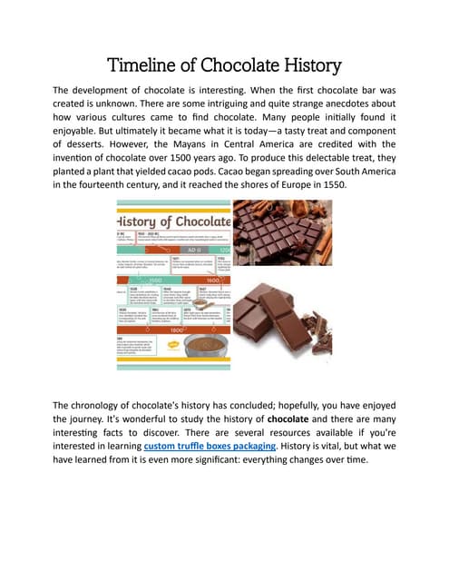 The official m&m history of chocolate | PPT