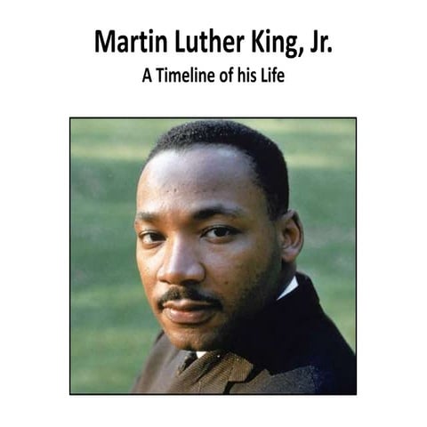 Timeline of Martin Luther King Jr.'s Life | PPTX