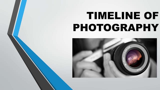History of photography | PPTX | Photography | Arts and Crafts