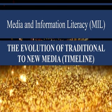 Media and Information Literacy: The Evolution of Traditional to New ...