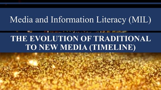 Timeline - Evolution of Media | PPT
