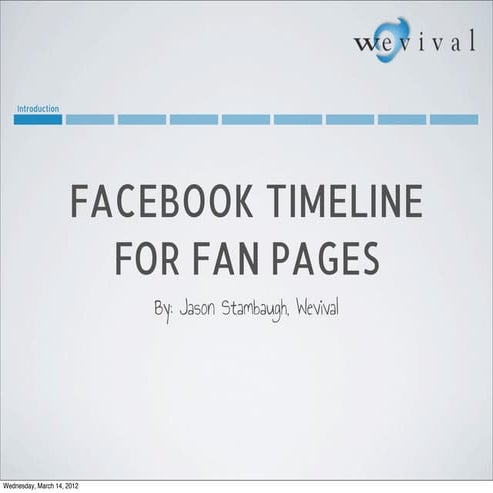 Facebook Timeline for Fan Pages: Overview | PDF