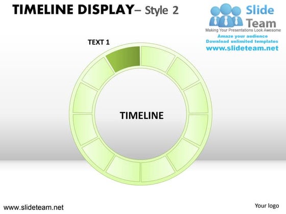 Timeline display style 2 powerpoint presentation slides ppt templates | PPT