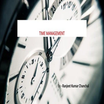 "Time Management Mastery: How to Get More Done in Less Time" | PPTX