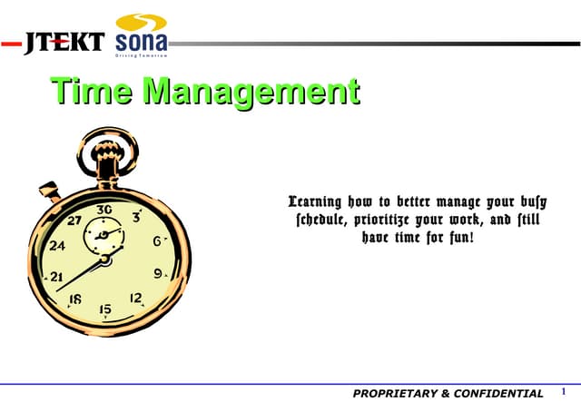 Time management matrix | PPT