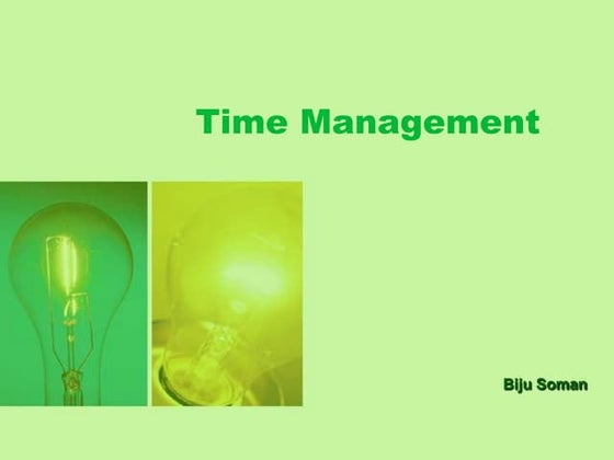Time management ppt | PDF