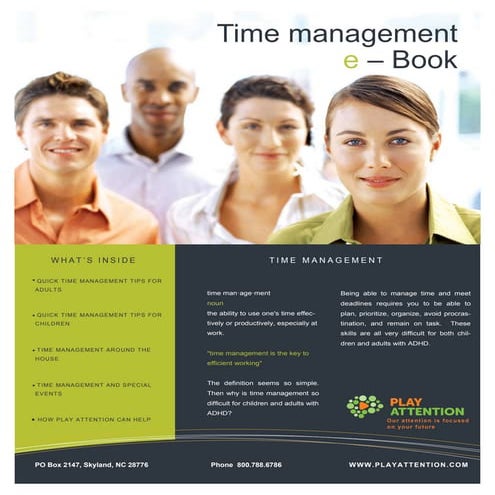 Time management Tips: Which makes our children’s future better? | PPTX