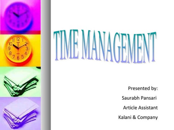 Time management For Students | PPT