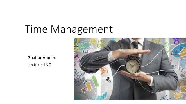 Time management ppt | PDF