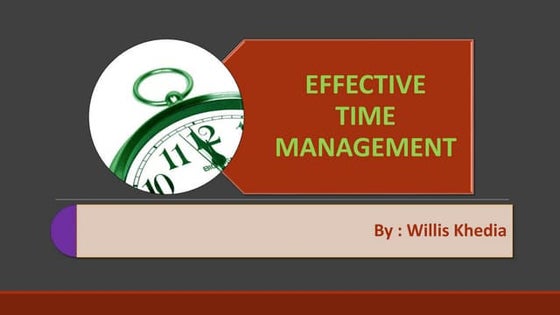 Time Management for Students | PPT